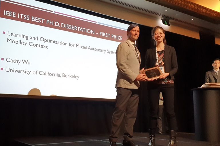 Cathy Wu wins IEEE ITSS Best PhD Dissertation Award - IDSS
